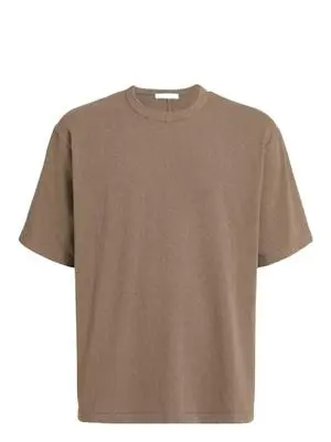 THE ROW Steven Cotton T-shirt - The Row - Men  - Light Sepia - S Brown