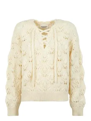 ISABEL MARANT ÉTOILE Isabel Marant Etoile Wendy Lace-Up Knitted Sweater