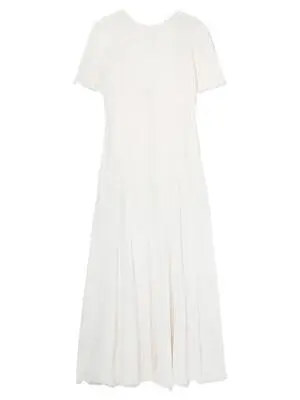 Staud Le Havre Maxi Dress In Cotton Tulle - Cream