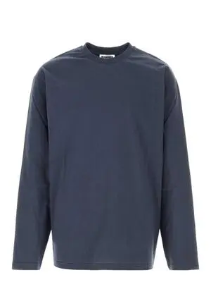 JIL SANDER Long-sleeve Crewneck T-shirt - Blue