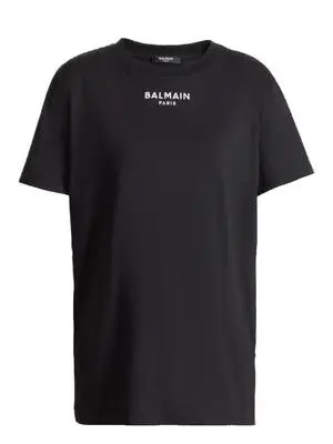 Balmain Embroidered Logo T-shirt - Black