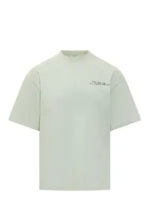 Off-White Off-White Logo Printed Crewneck T-Shirt White