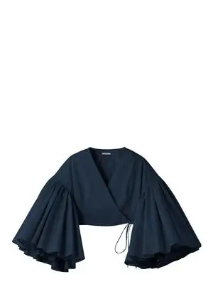 Jacquemus Jacquemus The Paysan Wrap Top Deep Navy