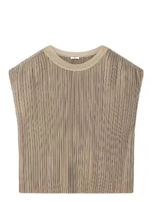 JOSEPH Cedre Pleated Top - Powder