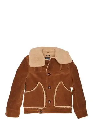 R13 R13 Shearling-Lined Cotton-Corduroy Jacket