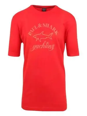 Paul & Shark Logo T-shirt - Red
