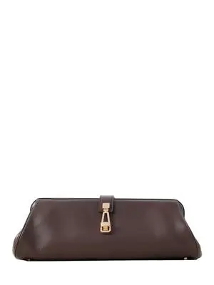 Gabriela Hearst Paola Leather Clutch - Brown