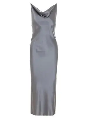PATRIZIA PEPE Patrizia Pepe Sleeveless Cowl Neck Crystal Trim Dress