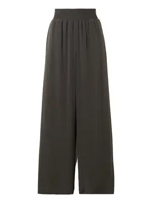 JOSEPH Nour Wide-leg Trousers - Cocoa