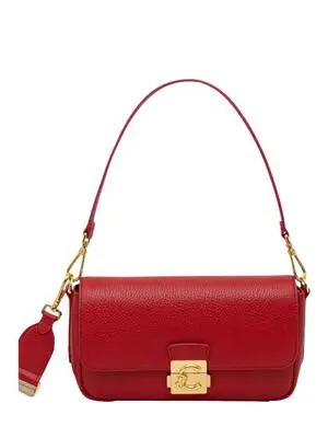 COCCINELLE Medium C-me Lock Shoulder Bag - Red