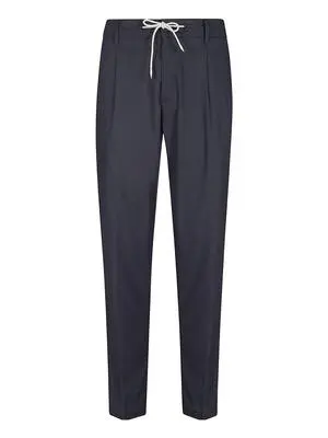 Eleventy Drawstring Casual Pants - Black