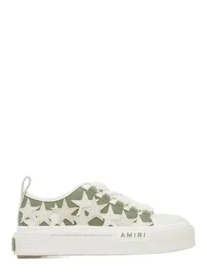 Amiri Amiri Stars Court Low-Top Casual Sneakers Green Tea Color