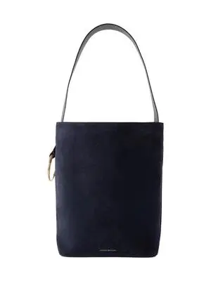 Victoria Beckham Leather And Suede Bucket Bag - Black