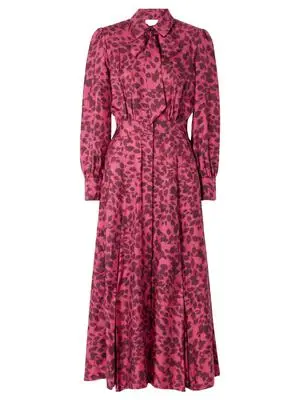 GABRIELA HEARST Gabriela Hearst Silk-Twill Printed Midi Dress