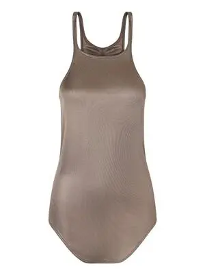 Rick Owens Metallic Jersey Racer Back Tank - Gray