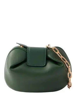 Gabriela Hearst Gabriela Hearst Soft Demi Leather Clutch Green