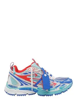 Off-White Off-White Be Right Back Fishnet Lace-Up Sneakers Blue