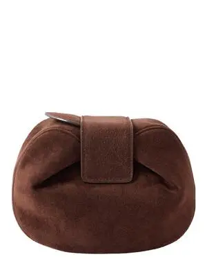 GABRIELA HEARST Gabriela Hearst Soft Demi Suede Clutch