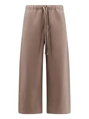 ENTIRE STUDIOS Loft Barrel-leg Cotton Pants - Brown