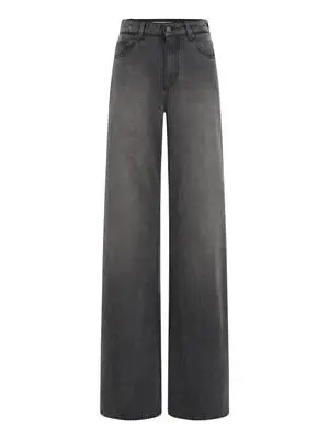 MARINE SERRE Moon Laser Denim Jeans - Black