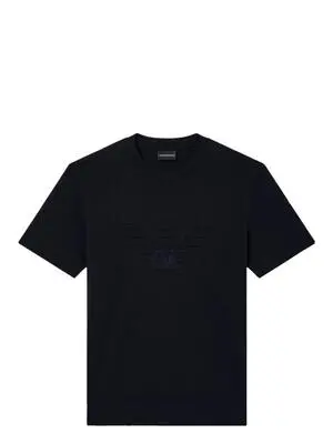 Emporio Armani Embossed Logo T-shirt - Navy Blue