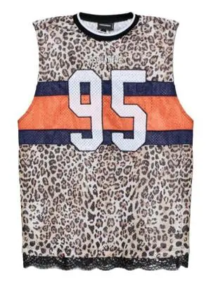 Dsquared2 Lace Trim Jersey Tank Top - Multicolor