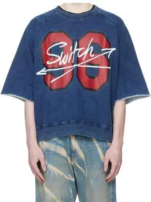 VIVIENNE WESTWOOD Short Sleeve Raglan Sweatshirt - Blue