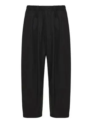Comme Des Garçons Homme Wide-leg Pleated Trousers - Black