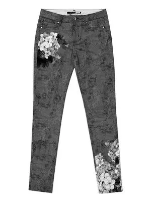 Sportmax Floral Printed Jeans - Gray