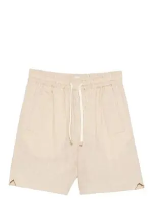 Eleventy Eleventy Drawstring Waist Shorts Beige