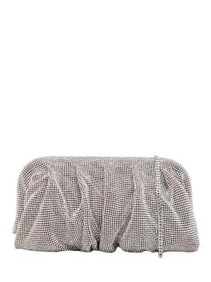 Benedetta Bruzziches Metal Mesh Evening Clutch - Silver
