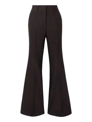 Gabriela Hearst Wool Flared Trousers - Black