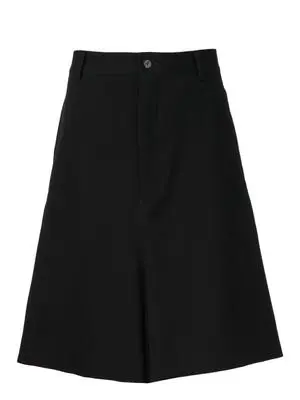Comme Des Garçons Wide-leg Shorts - Black