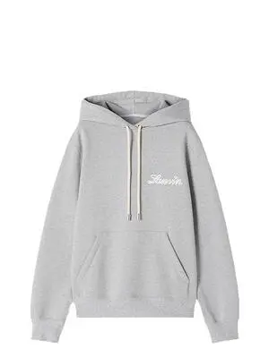 LANVIN Logo Print Hooded Sweatshirt - Gray