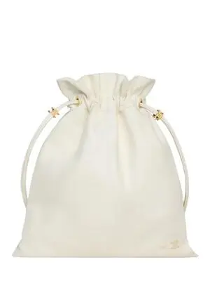 Celine Small Lambskin Pouch - White