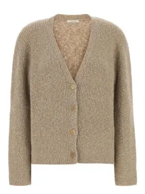 THE ROW V-neck Cardigan - Beige
