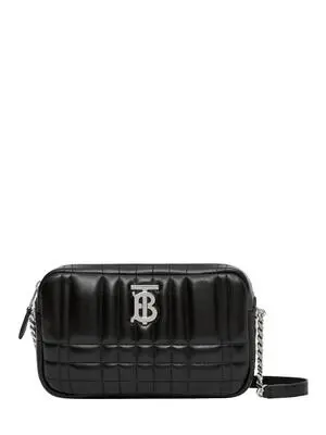 Burberry Lola Small Quilted Shoulder Bag - Black
