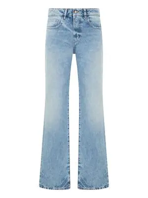 ICON DENIM LOS ANGELES Elephant Leg Flared Jeans - Blue