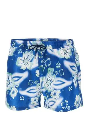 Paul Smith Floral Swim Shorts - Blue