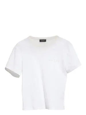 GUCCI Gucci Velvet Embroidery Jersey T-Shirt