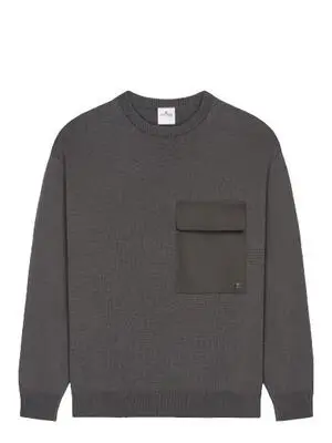 COURREGES Courreges Crew Neck Sweater With Chest Pocket