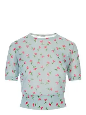 JIL SANDER Jil Sander Floral Print Crewneck T-shirt