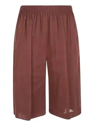 Brunello Cucinelli Mid-length Shorts With Elastic Waist - Red