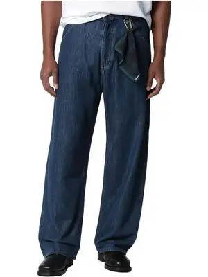 DARKPARK Indigo Blue Cotton-blend Jeans - Black