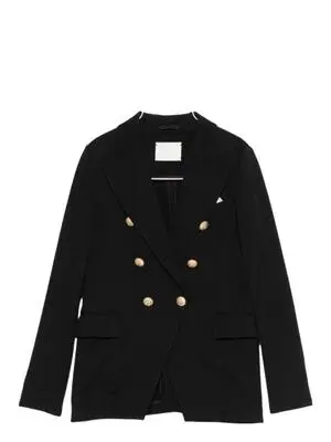CIRCOLO 1901 Circolo 1901 Double-Breasted Blazer Black
