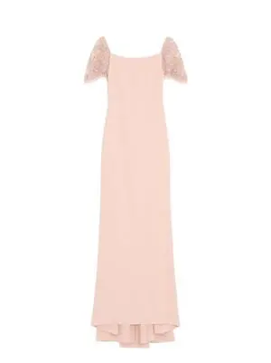 VALENTINO Valentino Embroidered Couture Cady Long Dress