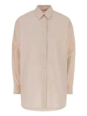 JIL SANDER Lightweight Poplin Shirt - Nude