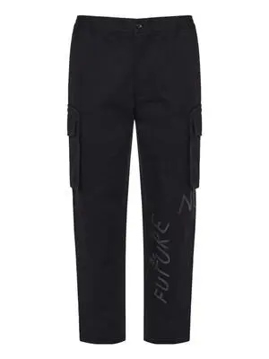 Comme Des Garçons Belt Loop Casual Pants With Drawstring - Black