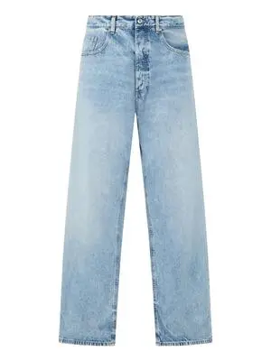 ICON DENIM LOS ANGELES High-rise Straight Jeans - Blue