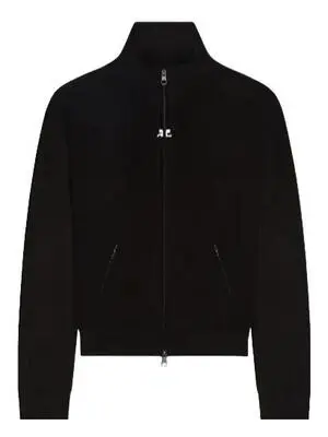 COURREGES Zip-up Jacket With Ac Logo - Black